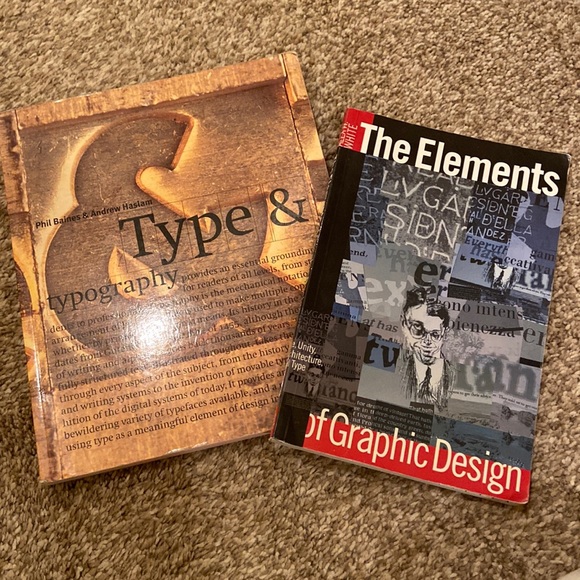 Other | College Books For Graphic Design And Typography | Poshmark